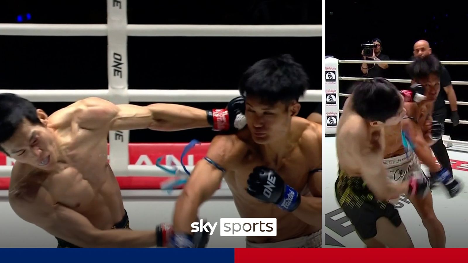 MMA: BIG KO from Yota Shigemori sends opponent out of the ring! | WWE ...