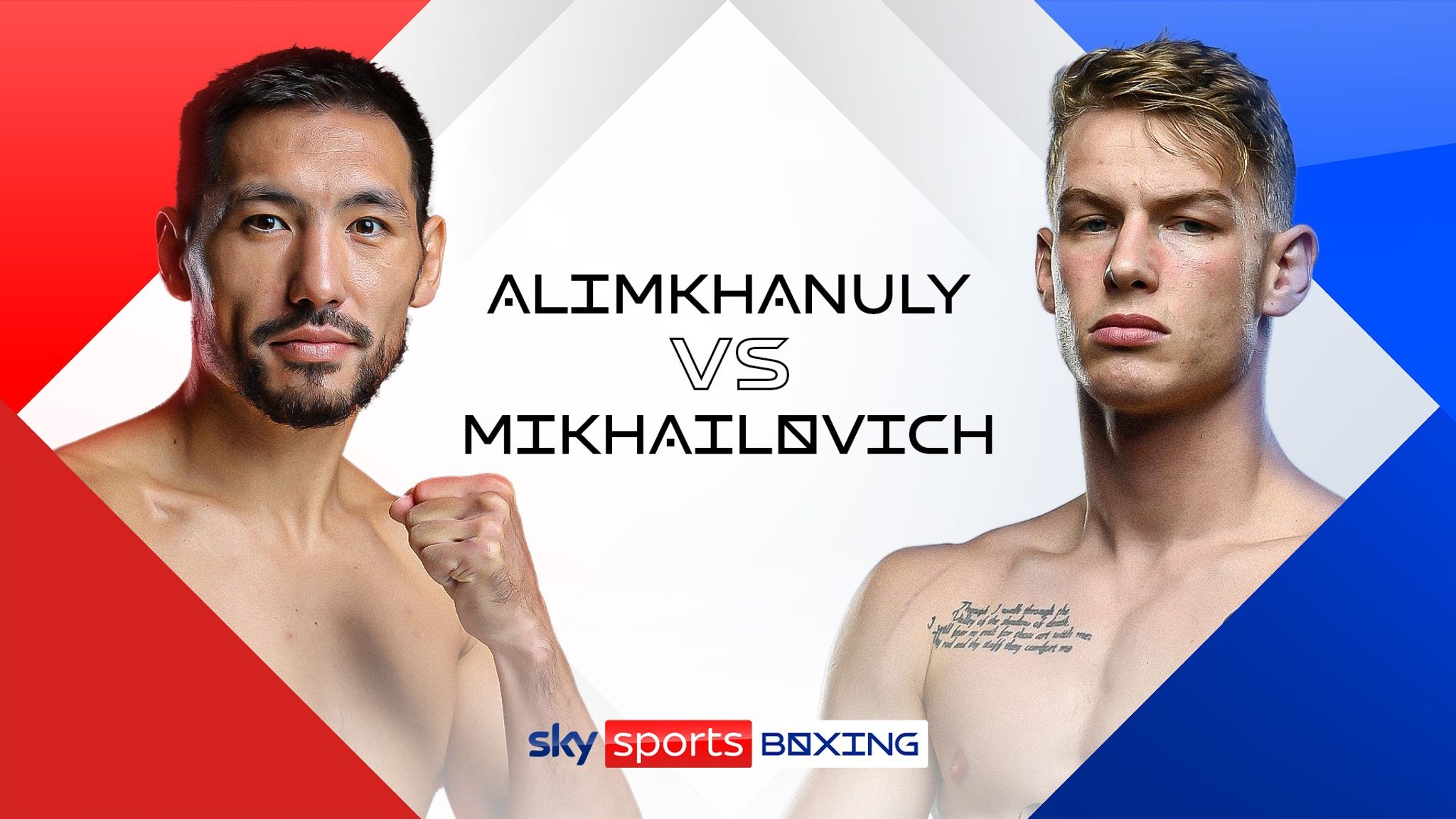 Janibek Alimkhanuly vs Andrei Mikhailovich live on Sky Sports on ...