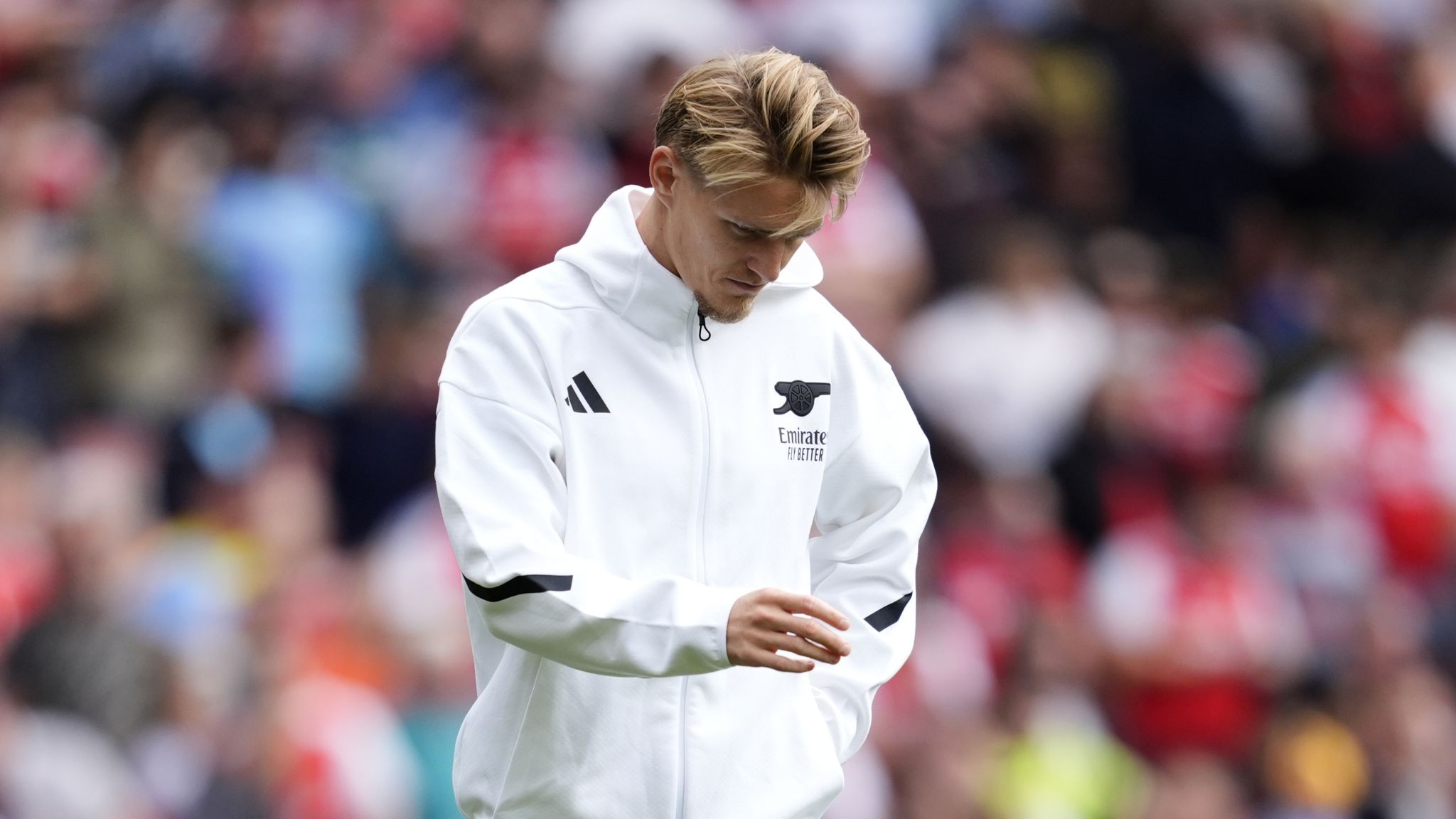 Martin Odegaard: Arsenal captain a doubt for North London derby against Tottenham with ankle ...