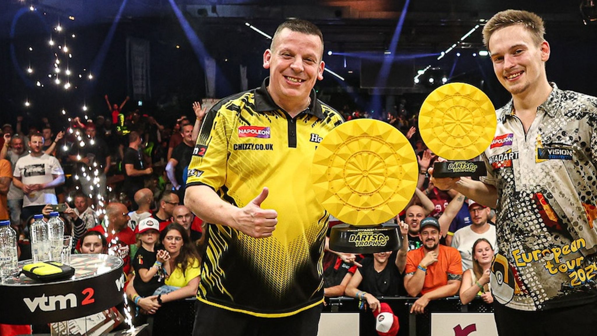 Chris Dobey throws nine-darter as Dave Chisnall wins Players ...