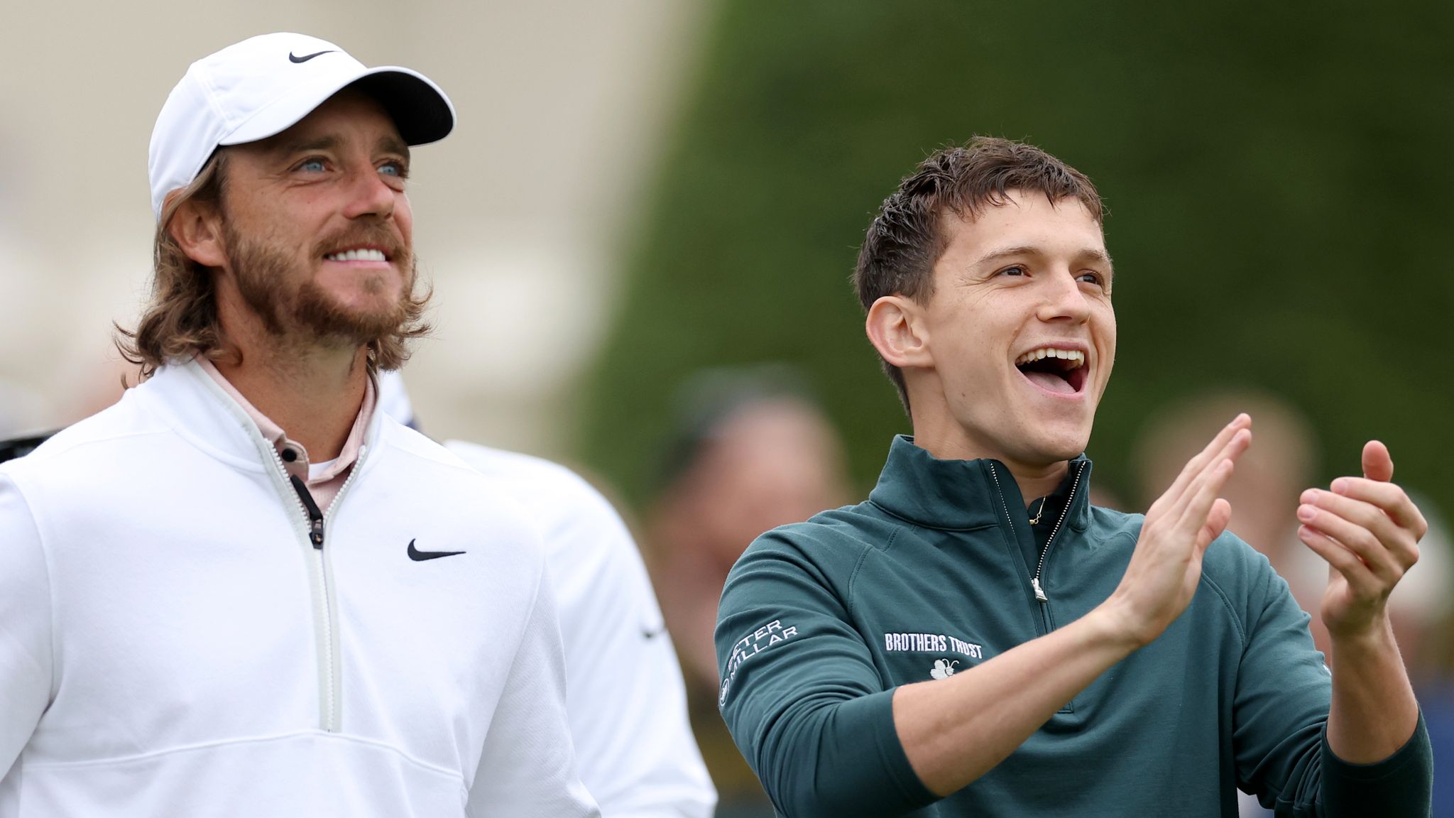 Andy Murray impresses as Spider-Man Tom Holland and Tommy Fleetwood ...