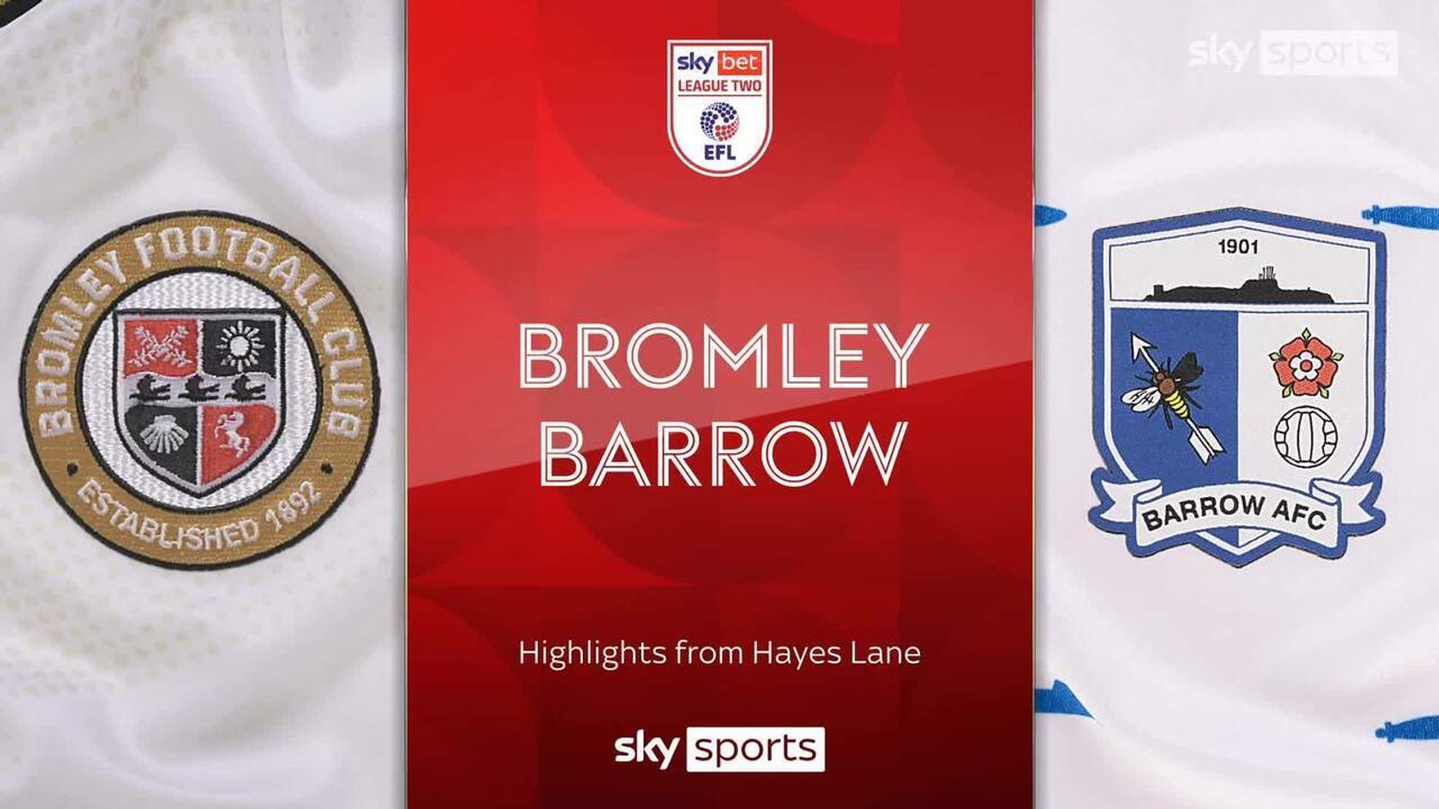 Bromley 1 - 1 Barrow - Match Report & Highlights