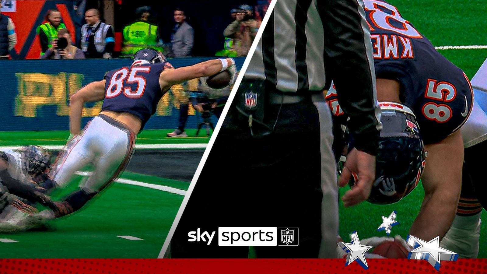 Chicago Bears tight end Cole Kmet scores touchdown AND throws for extra ...