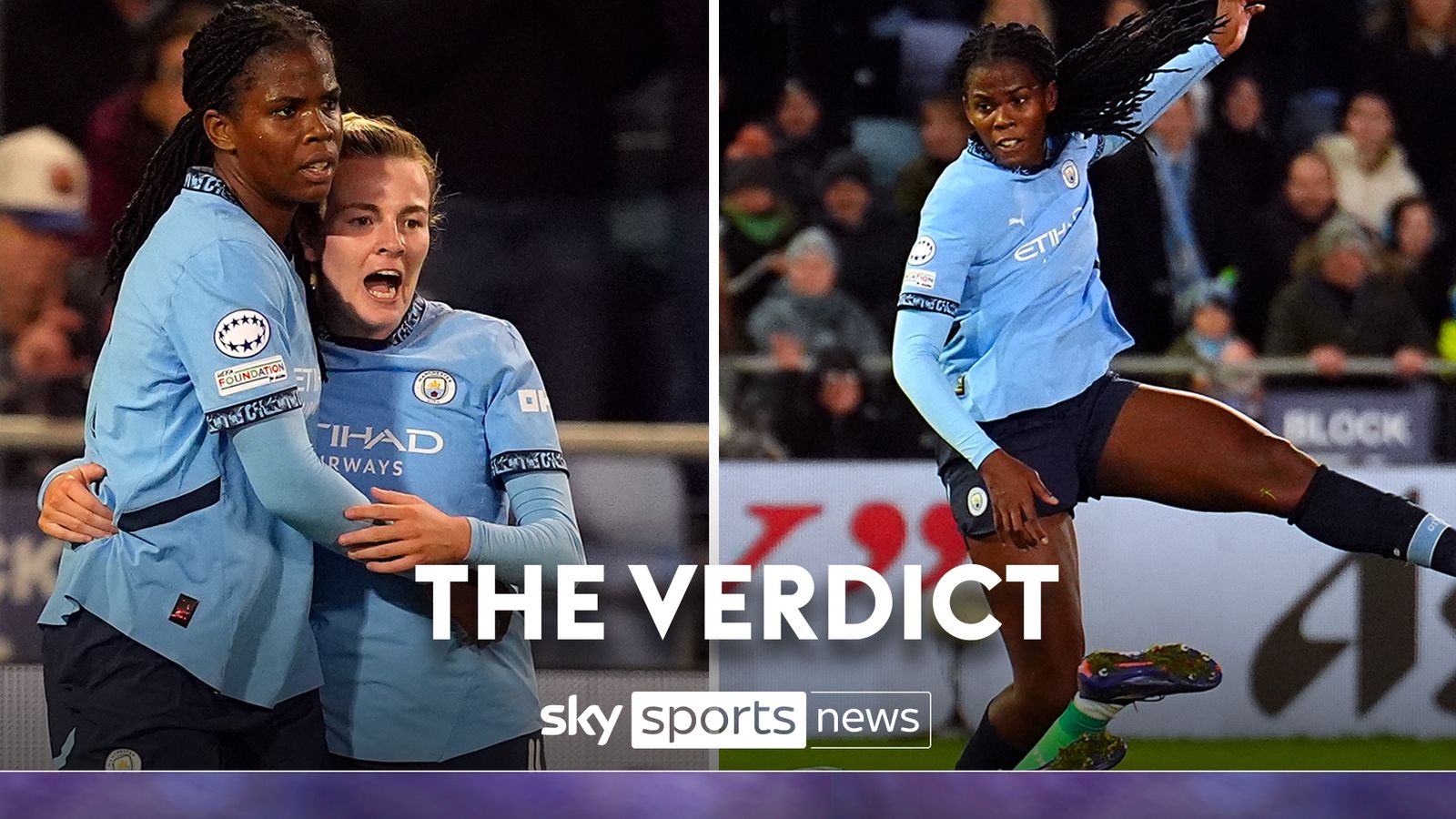 Man City Women 2-0 Barcelona Women: Naomi Layzell and Khadija Shaw ...