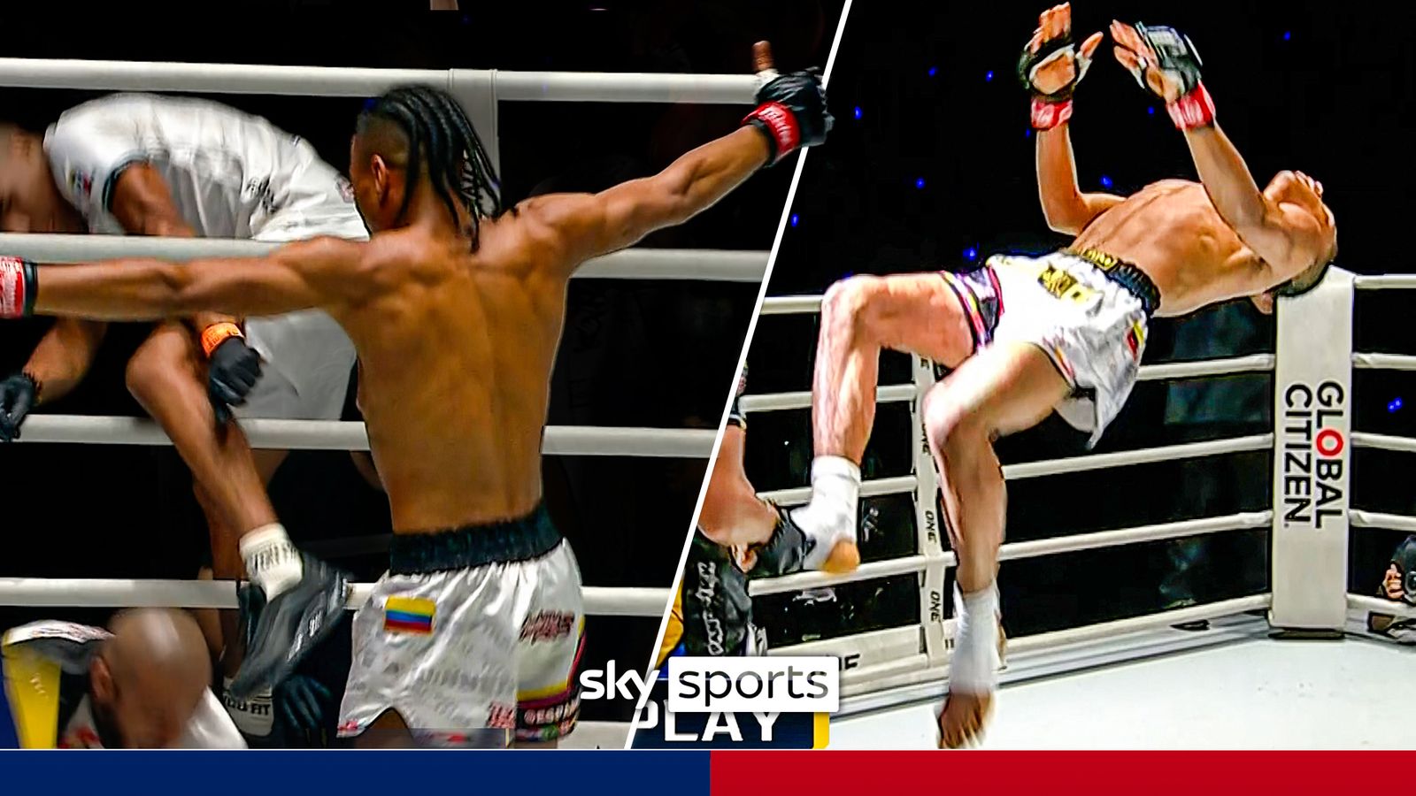 ONE Fight Night 25: Johan Estupinan undefeated after KO on Zakaria El Jamari | WWE News | Sky Sports
