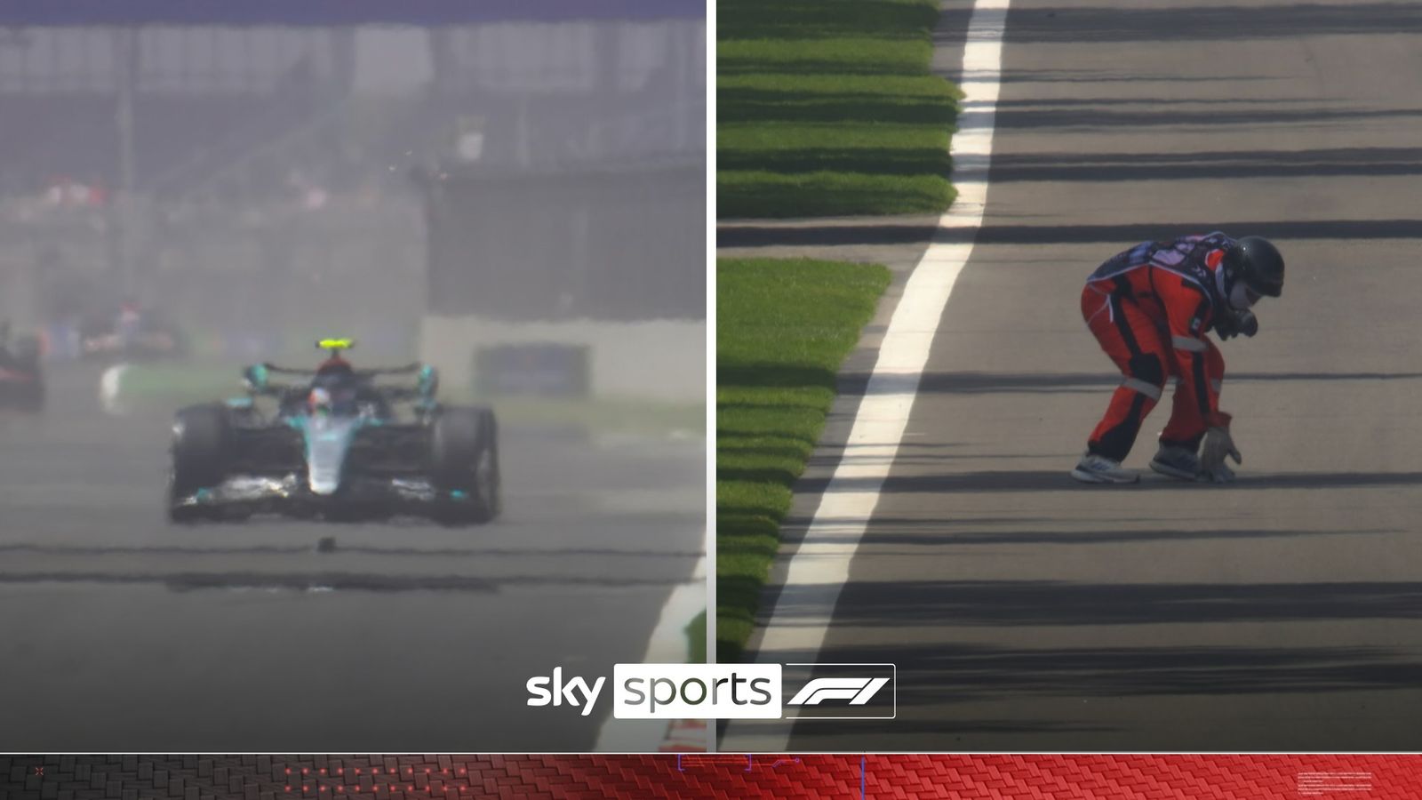 Kimi Antonelli hits debris to bring out red flag in P1! | F1 News | Sky ...