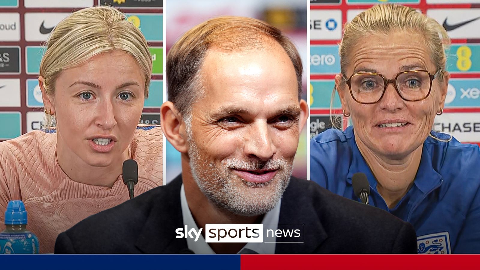 Sarina Wiegman and Leah Williamson back Thomas Tuchel for England ...