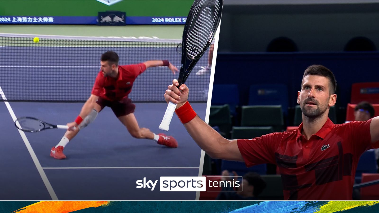 Shanghai Masters: Novak Djokovic makes INCREDIBLE no-look shot | Tennis News | Sky Sports