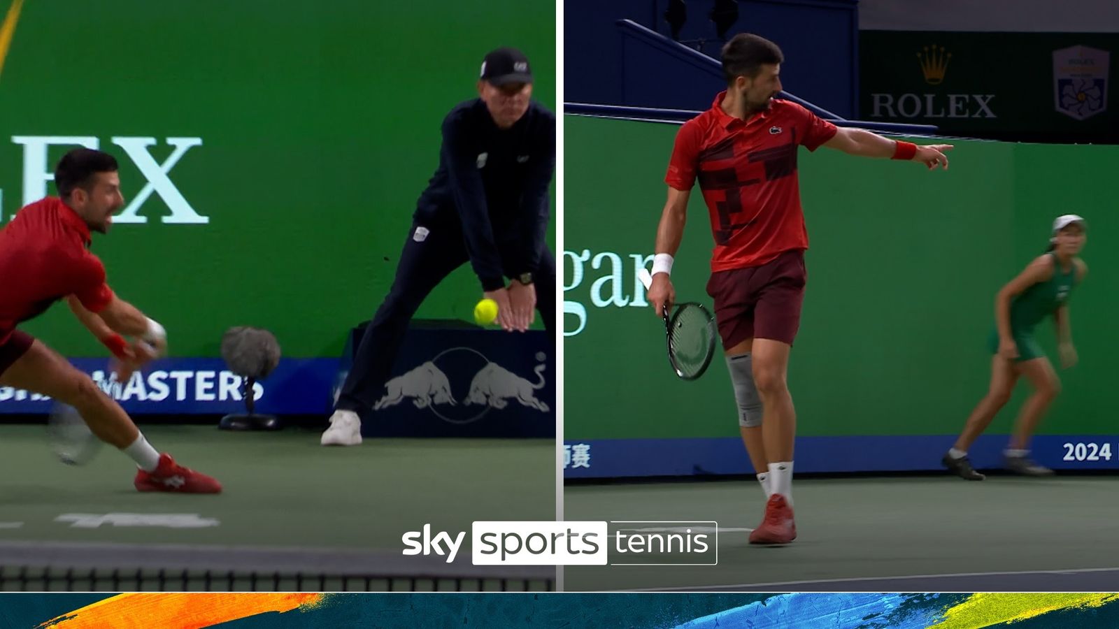 'A miracle pass!' | Novak Djokovic pulls off outrageous backhand winner | Tennis News | Sky Sports
