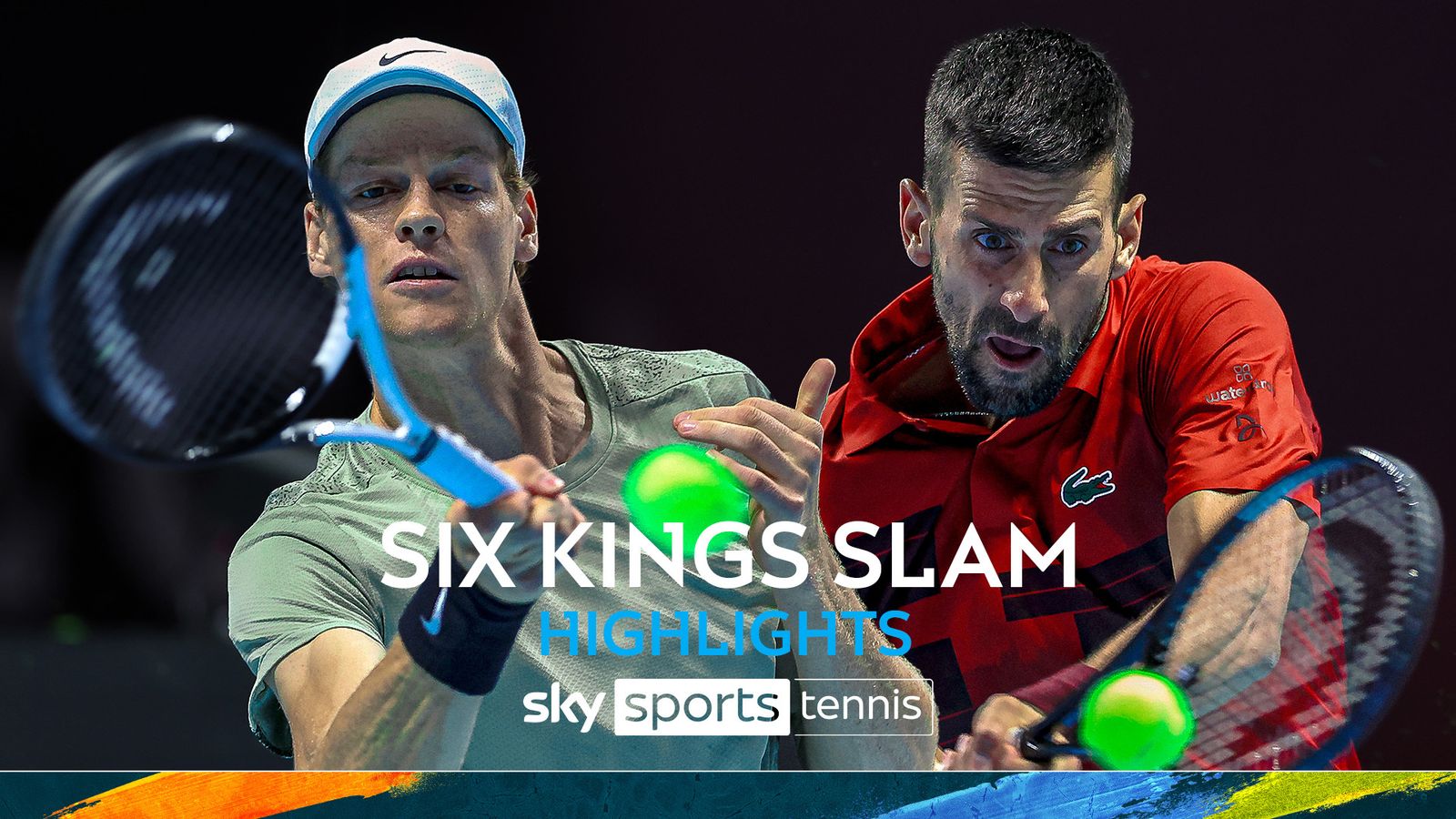 Novak Djokovic vs Jannik Sinner | Six Kings Slam semi-final highlights | Tennis News | Sky Sports