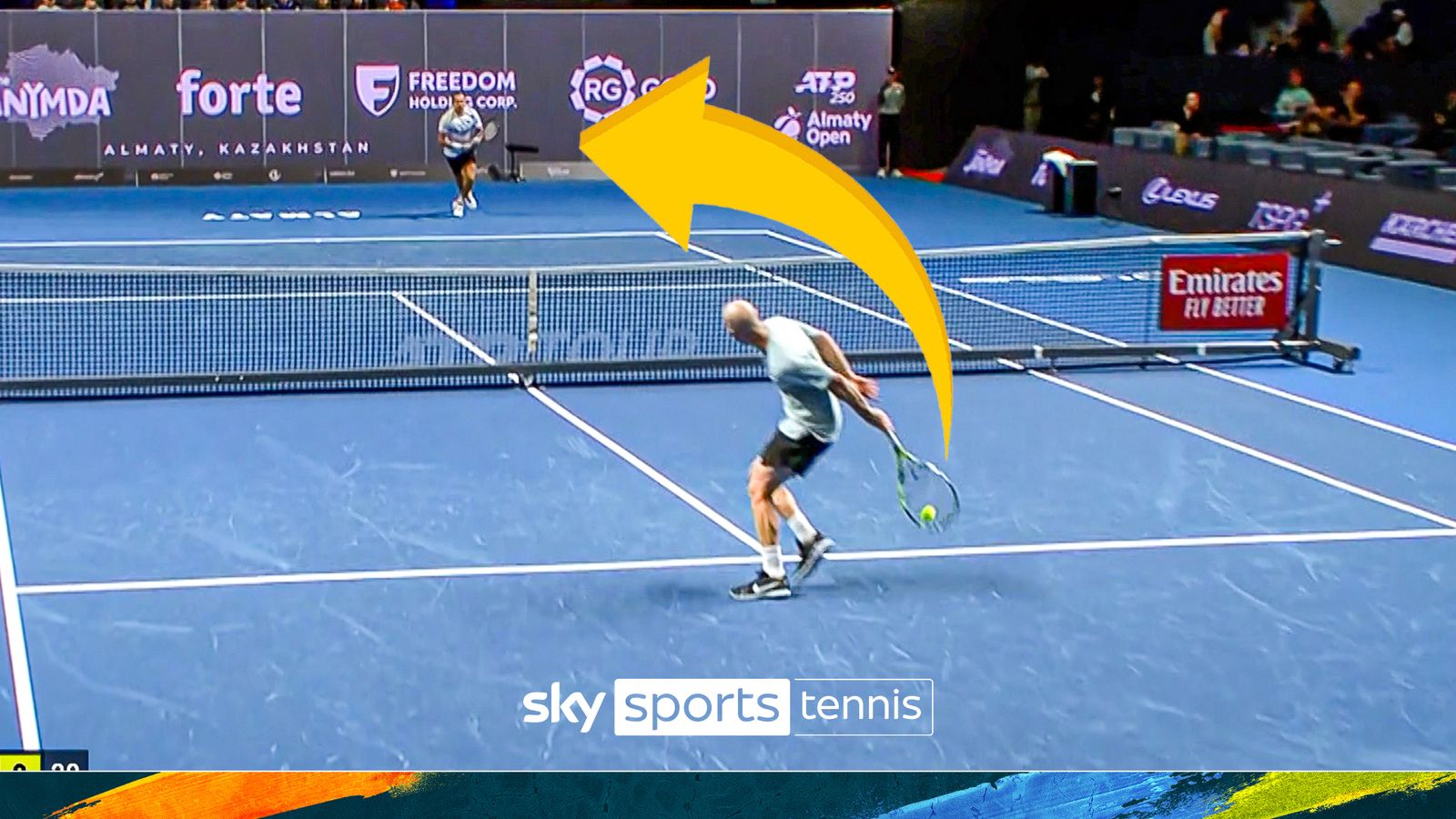 Adrian Mannarino hits audacious trick shot against Roman Safiullin at ...
