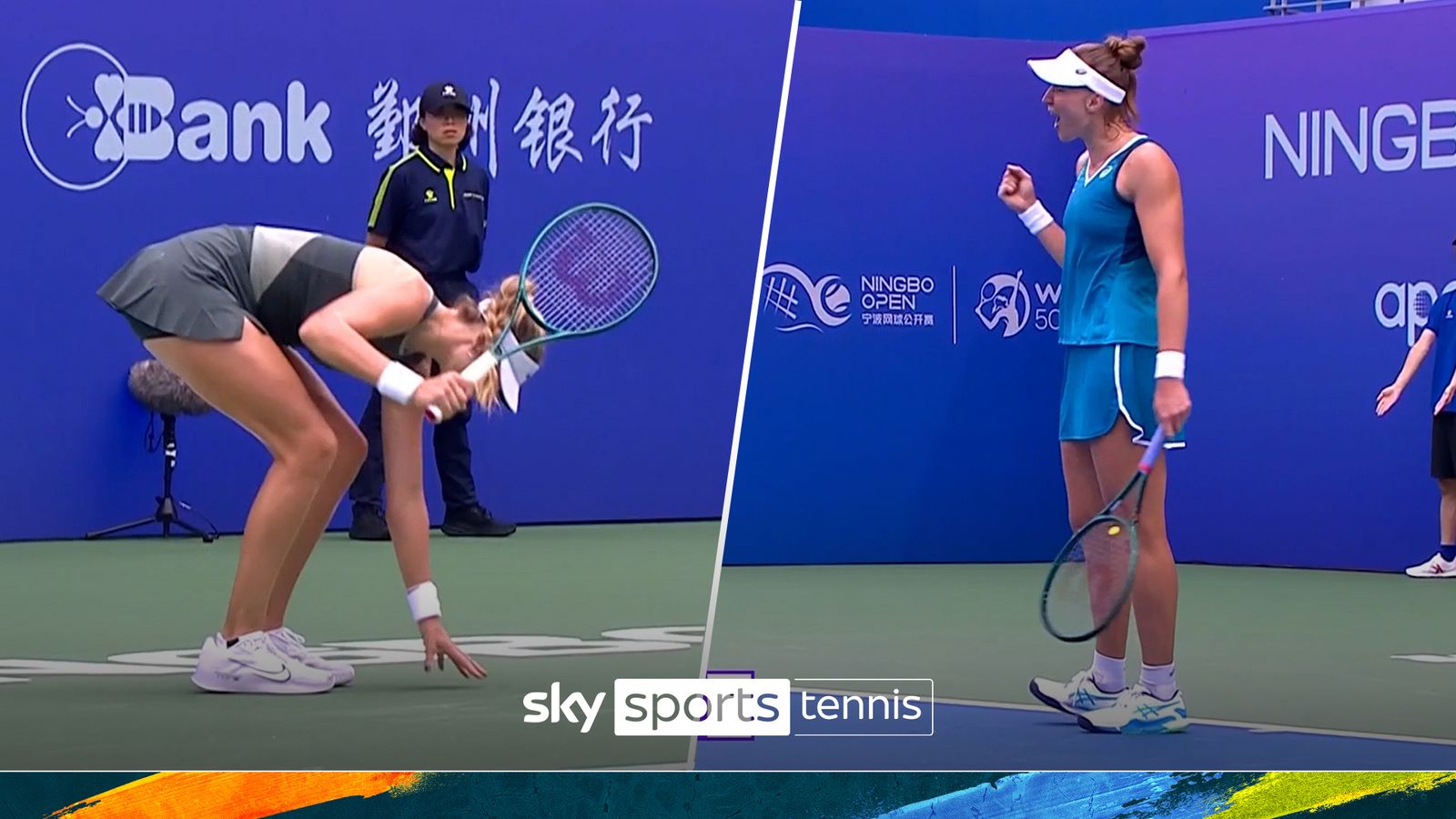 Katie Boulter and Beatriz Haddad Maia exchange SUPERB point | Tennis News | Sky Sports