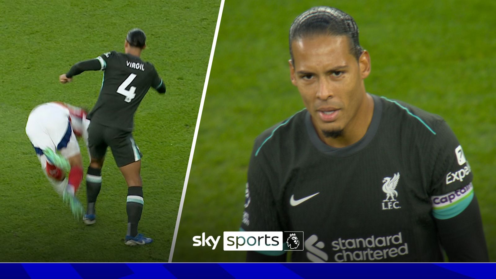 Arsenal vs Liverpool: Virgil van Dijk clashes with Kai Havertz off the ...
