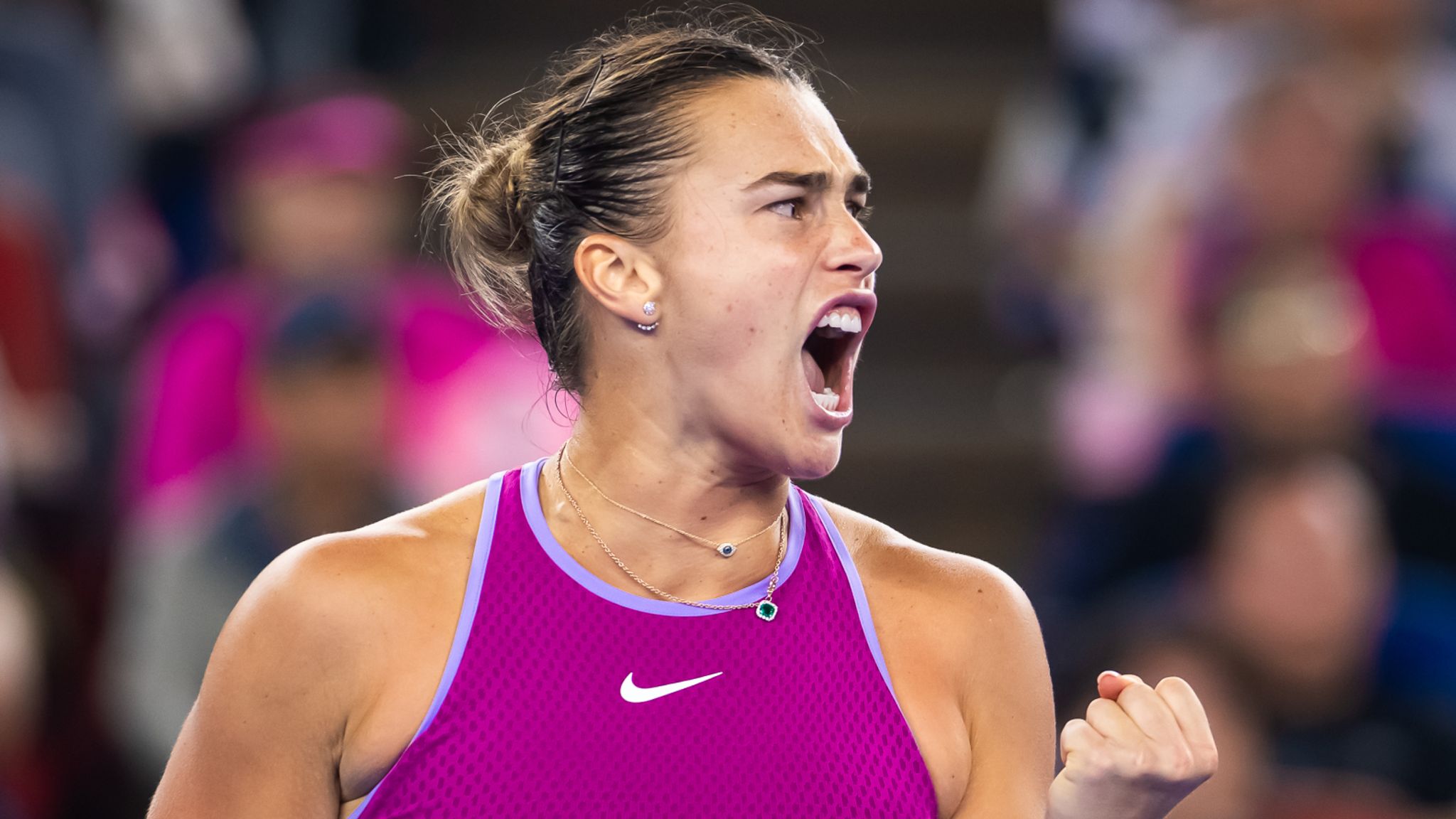 Aryna Sabalenka extends unbeaten Wuhan Open record with third title after beating Zheng Qinwen ...