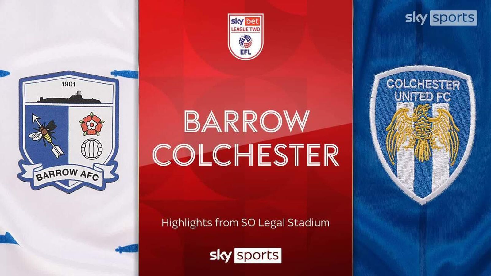 Barrow 1 - 1 Colchester - Match Report & Highlights