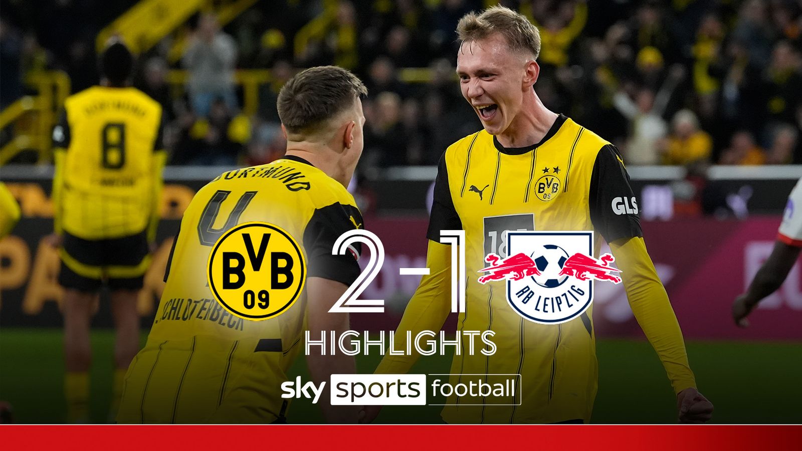 Borussia Dortmund 2-1 RB Leipzig | Bundesliga highlights | Football ...