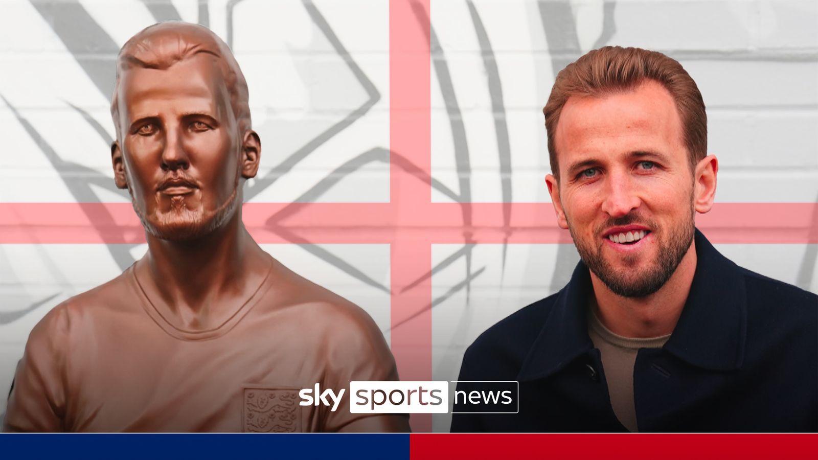 England captain Harry Kane sets sights on winning World Cup at statue and mural unveiling ...