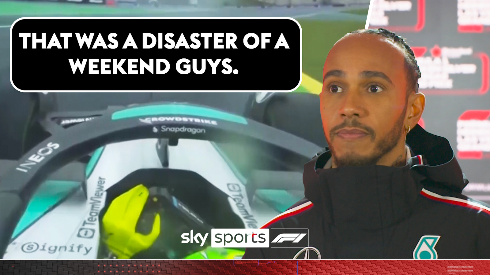 Las Vegas GP | Lewis Hamilton blames 'frustration' over poor season for ...