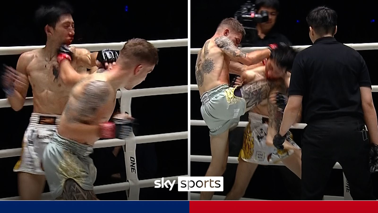 ONE Championship fighter scores TKO win with ONE-SECOND left! | WWE News | Sky Sports