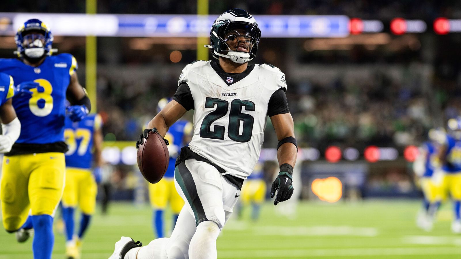 Philadelphia Eagles 37-20 Los Angeles Rams: Saquon Barkley stars with ...
