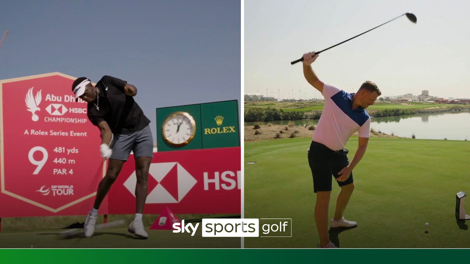 DP World Tour stars attempt viral Snappy Gilmore swing challenge ...