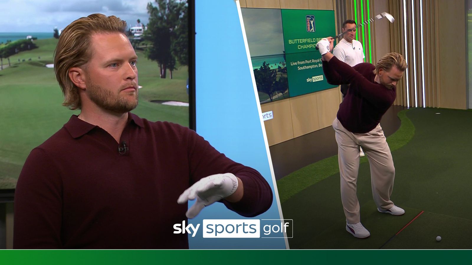 Tom Lewis almost nails hole-in-one in shot centre | Golf News | Sky Sports