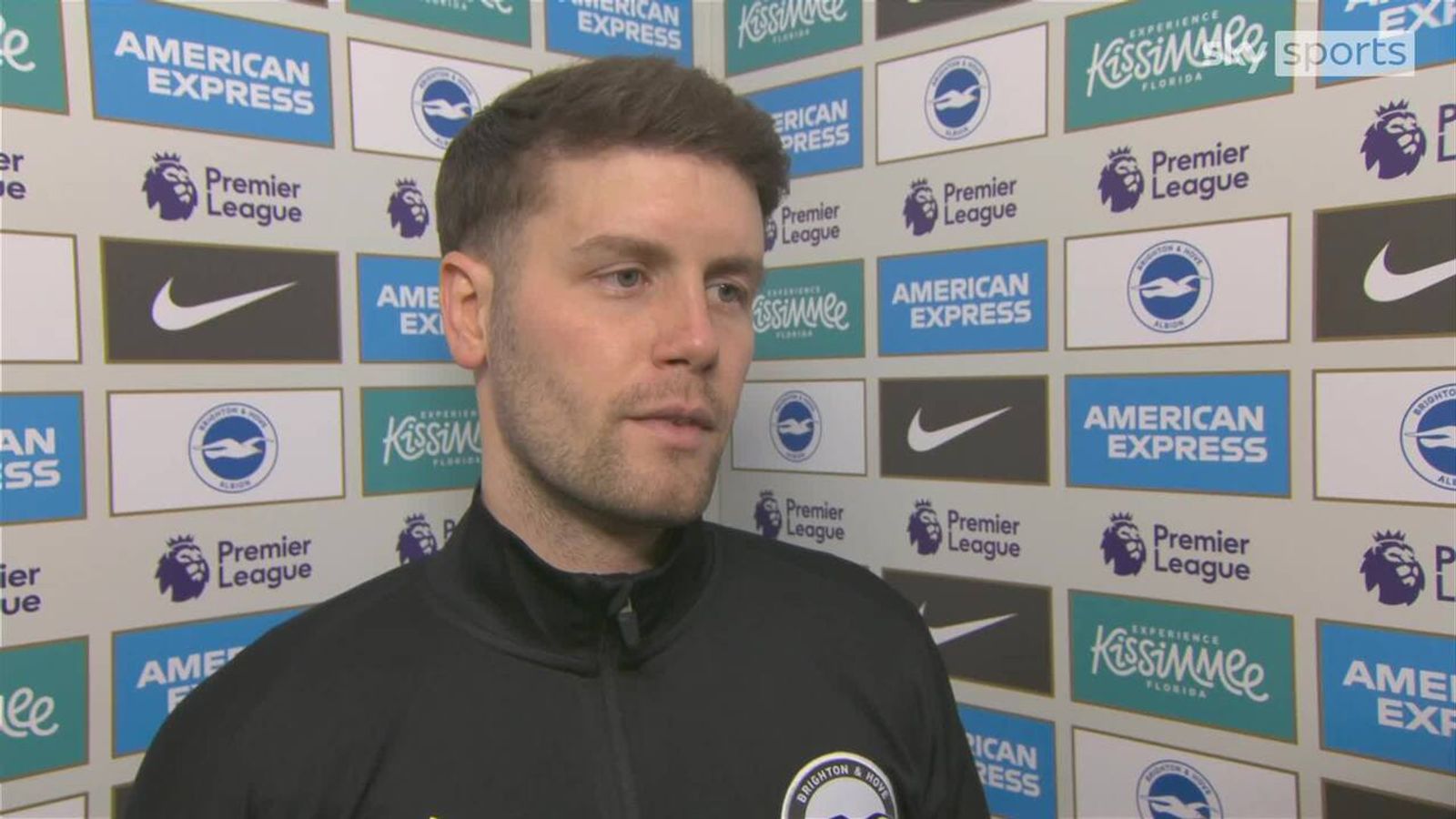 Brighton head coach Fabian Hurzeler post match interview after 3-1 ...
