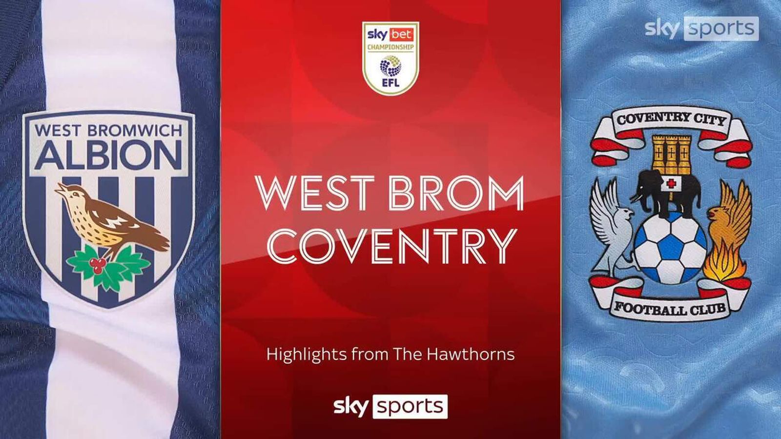 West Brom 2 - 0 Coventry - Match Report & Highlights
