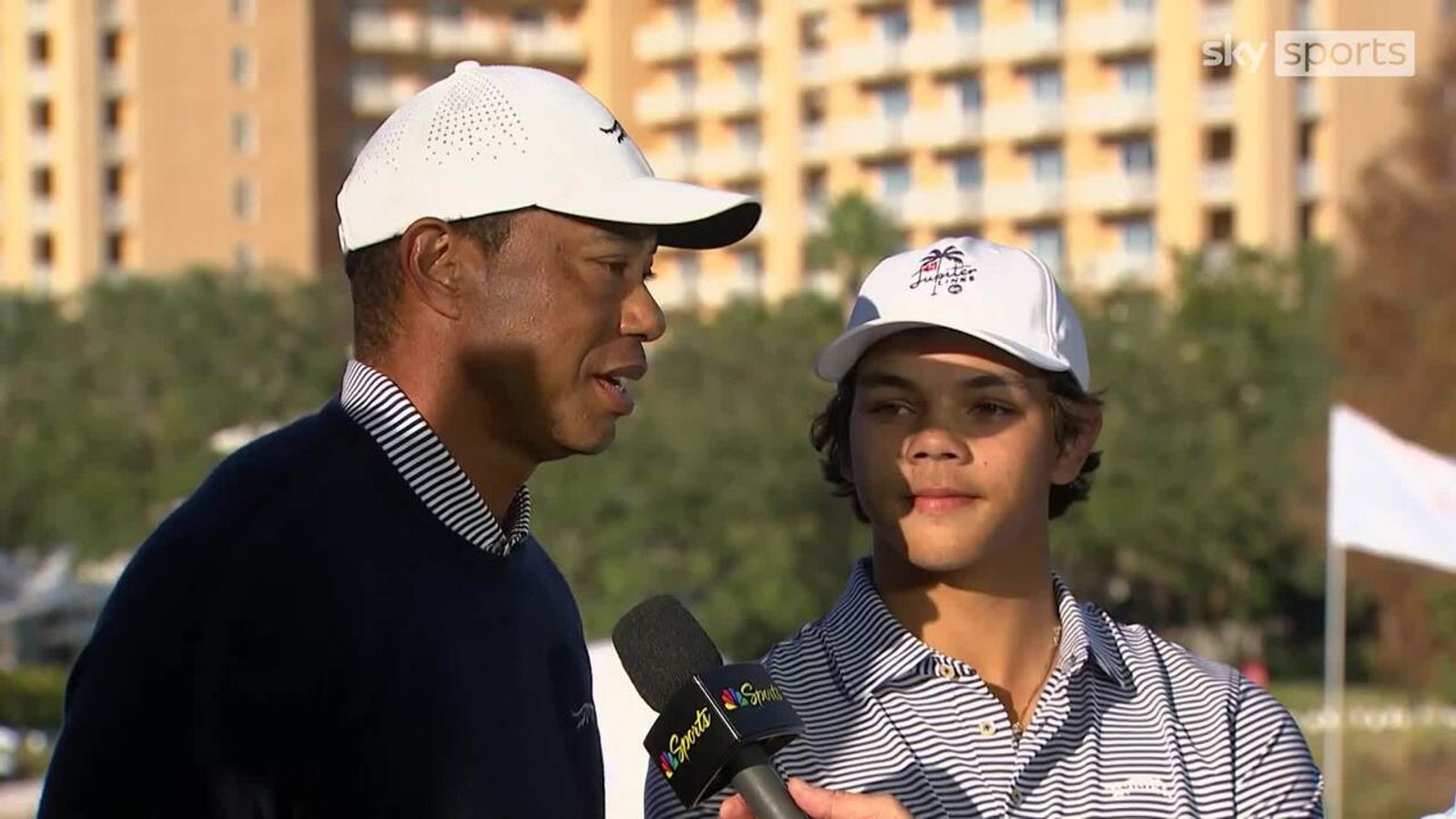 Tiger Woods and son Charlie share the lead at PNC Championship ahead of ...