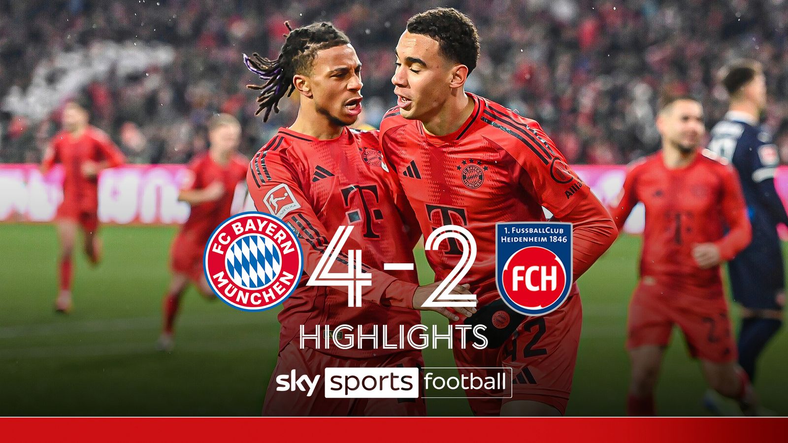 Bayern Munich 4-2 Heidenheim | Bundesliga highlights | Football News ...