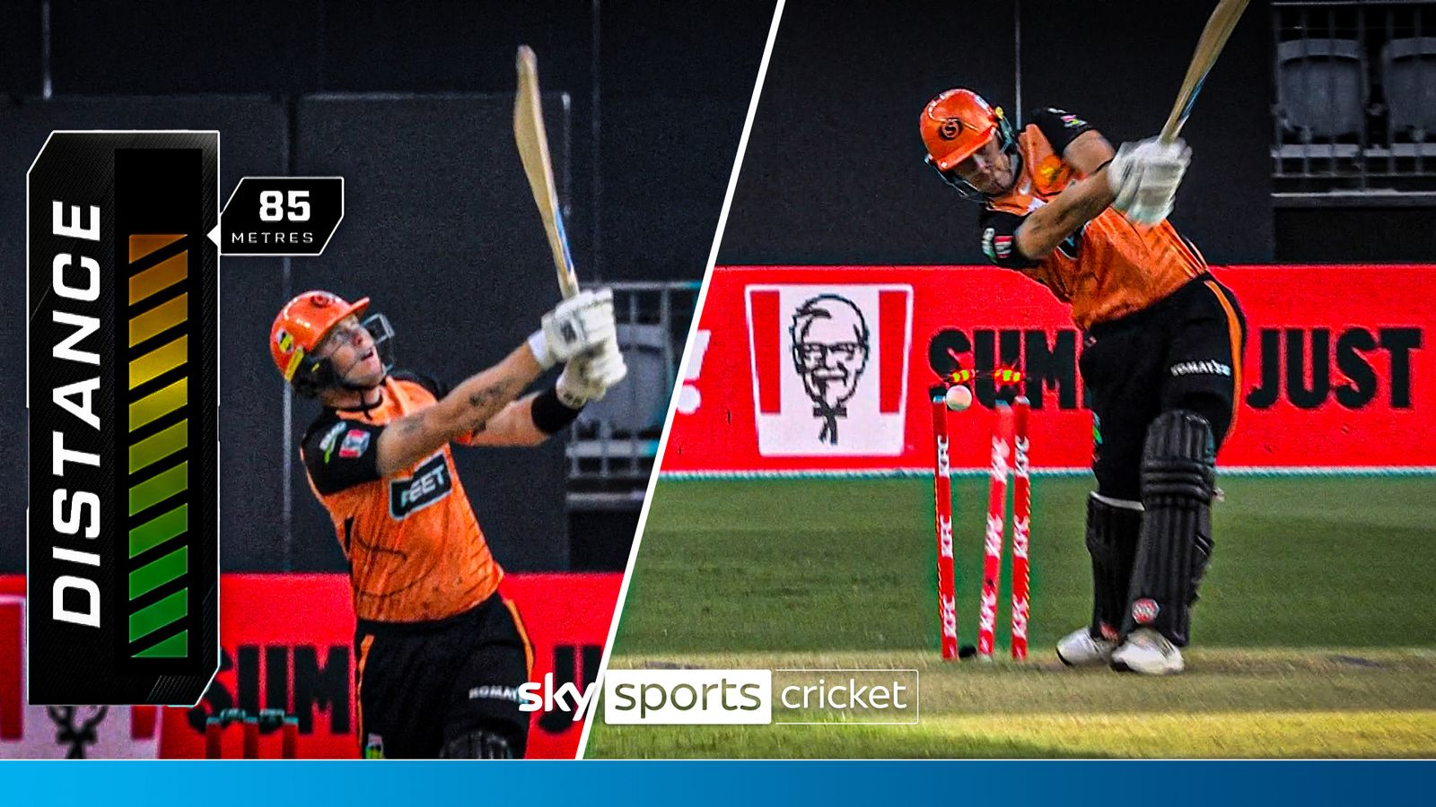 Finn Allen’s chaotic Big Bash debut! - First ball for six, second ball ...