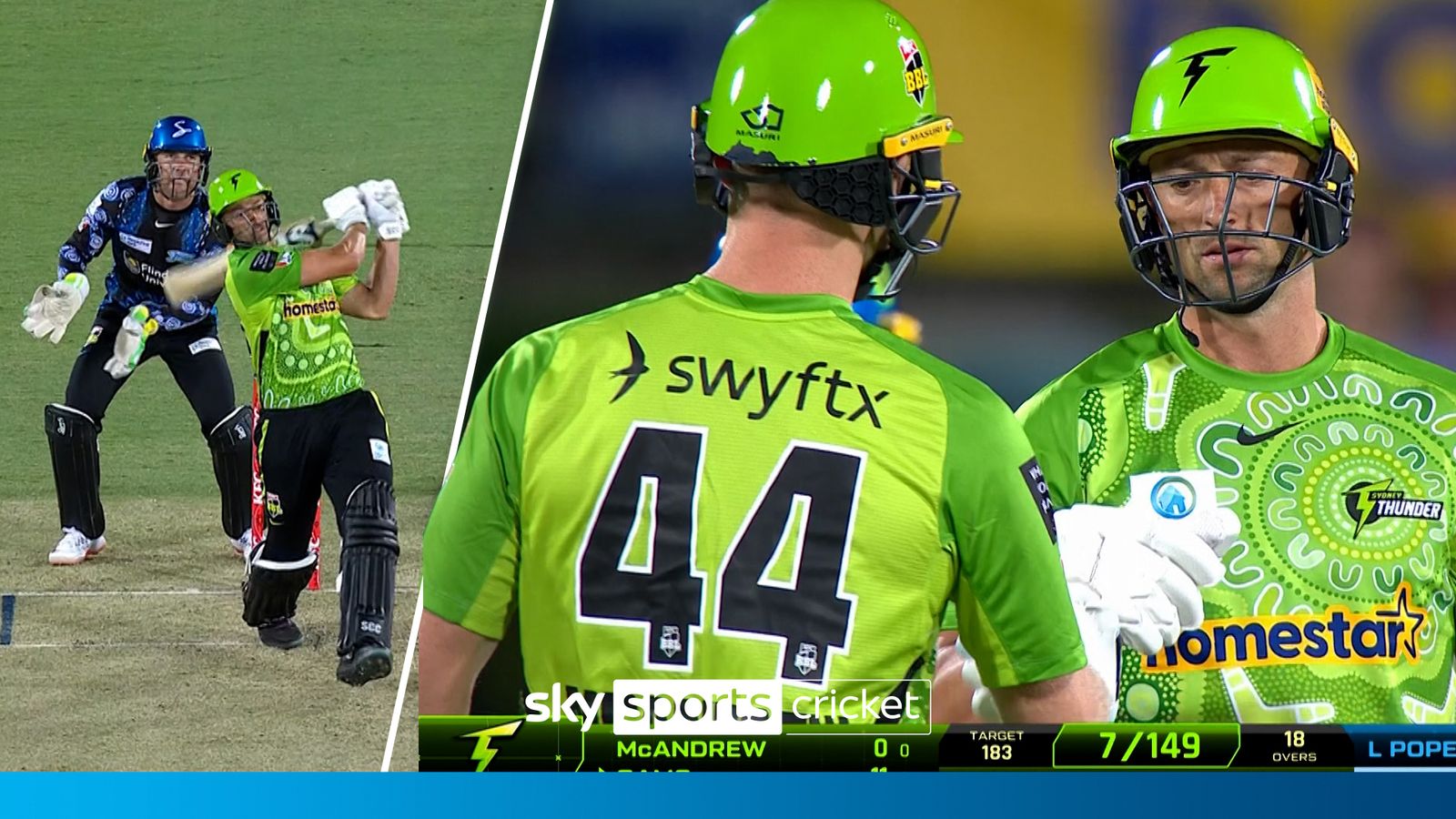 Daniel Sams smashes sensation 31 runs in ONE over in late masterclass ...