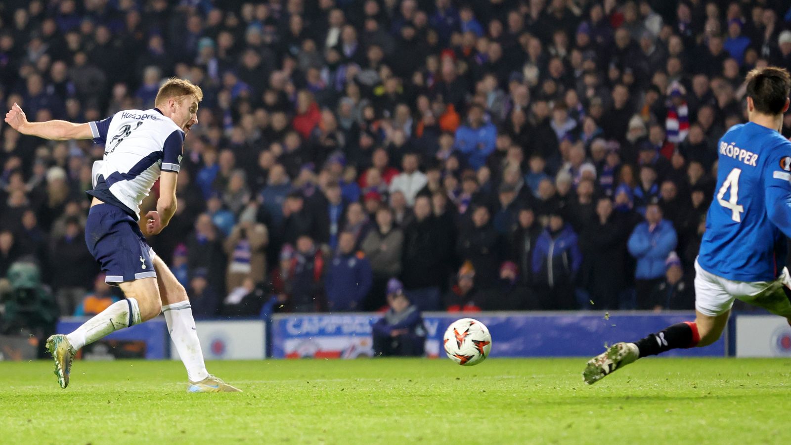 Rangers 1-1 Tottenham: Dejan Kulusevski nets equaliser to cancel out ...