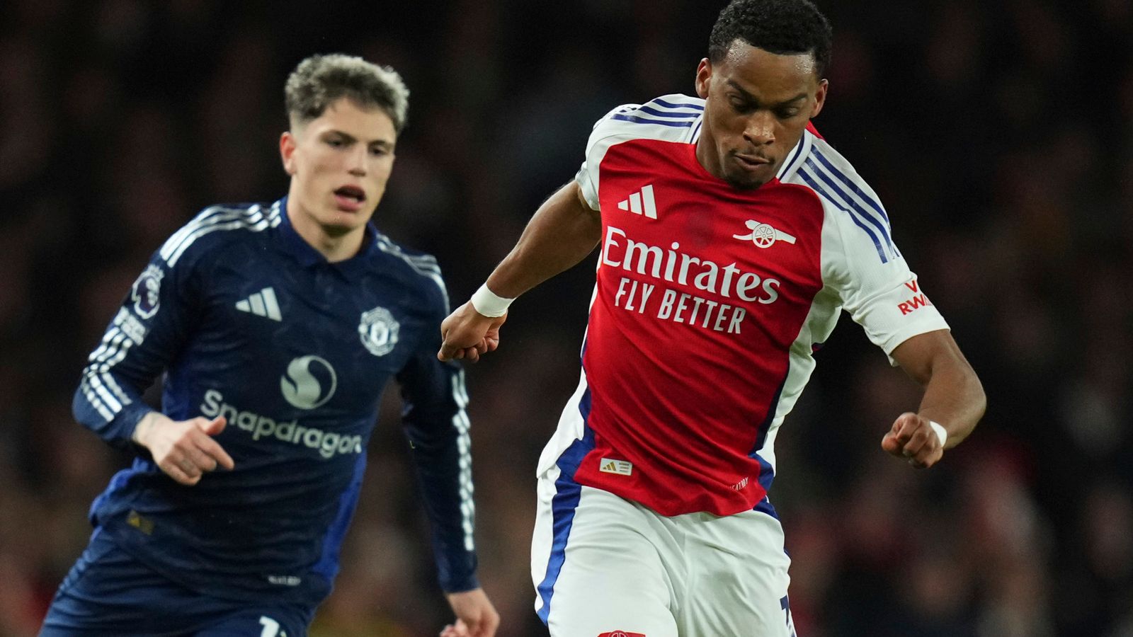 Arsenal 2-0 Man Utd: Jurrien Timber and William Saliba score from corners as Gunners close gap ...