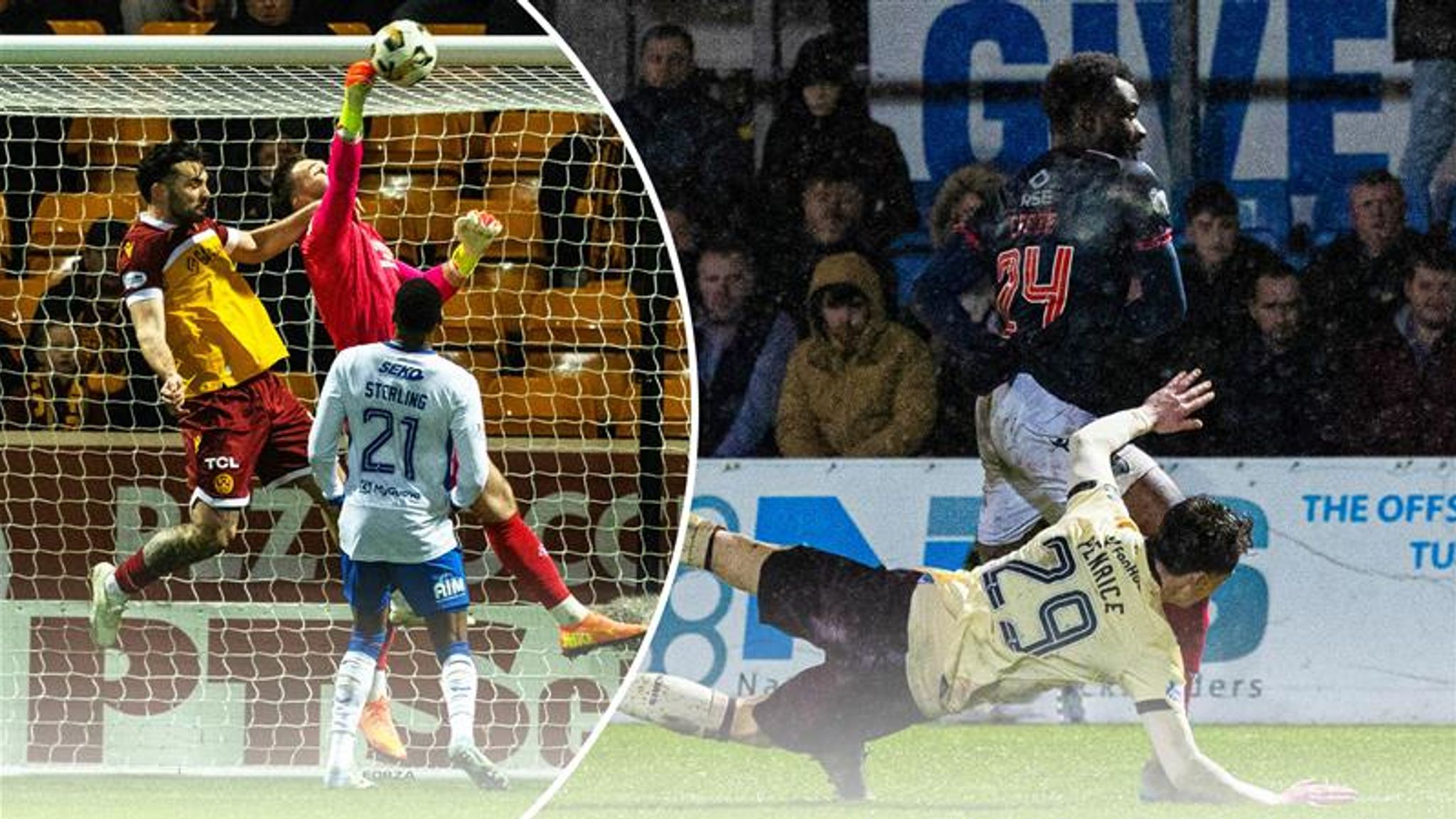 Motherwell goal against Rangers and Hearts penalty award at Ross County ...