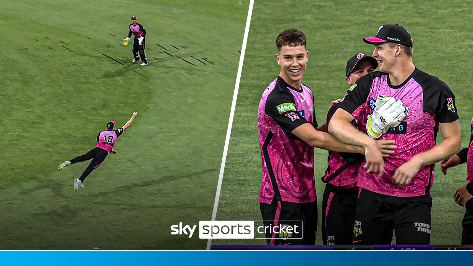 BEAUTY! Jack Edwards takes an unbelievable one-handed catch in Big Bash ...