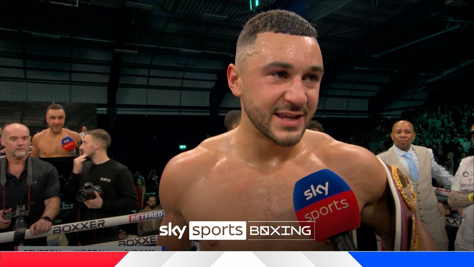 Callum Simpson stops Steed Woodall in emotional victory to retain ...