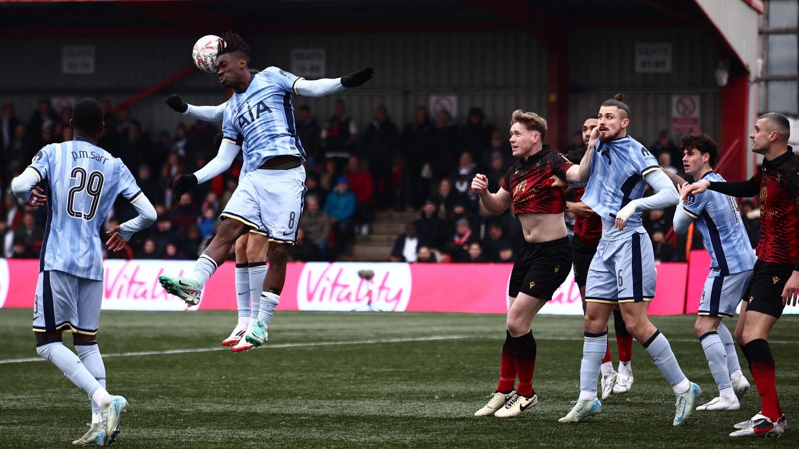 Tamworth 0-3 Tottenham (AET): Nathan Tshikuna own goal sparks Spurs ...