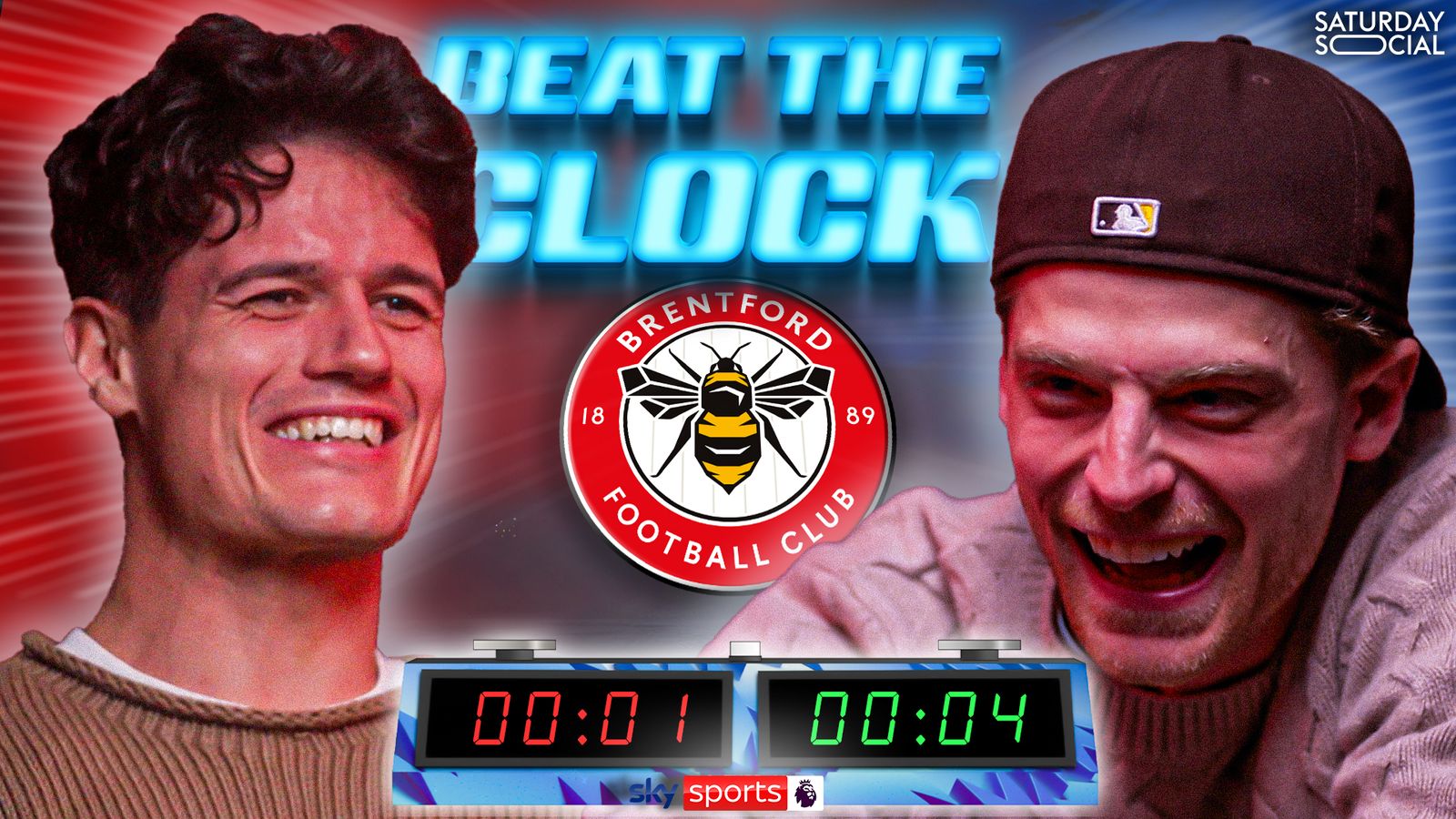 Christian Nørgaard vs Mathias Jensen take on the Beat The Clock ...