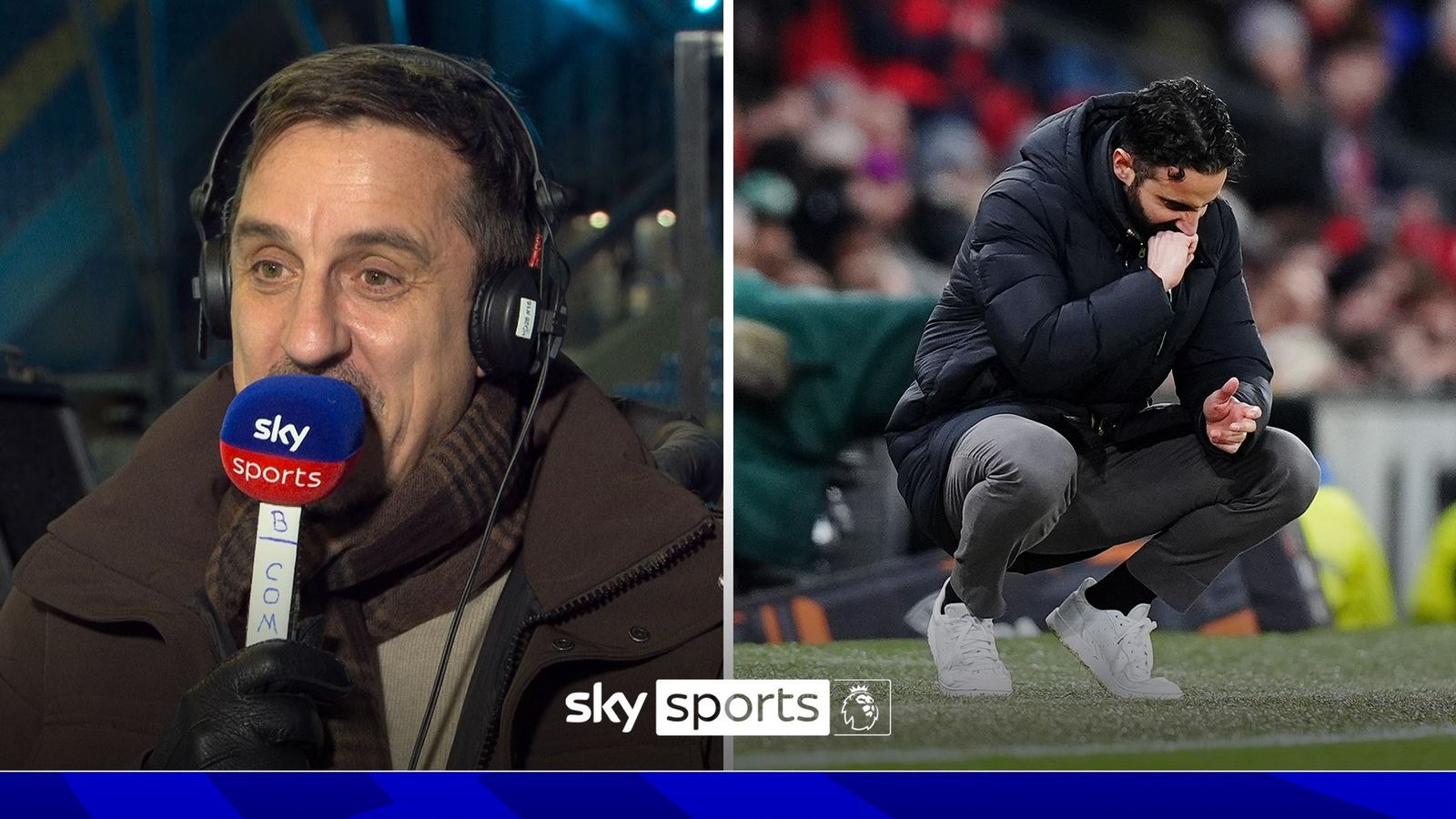Man United: Gary Neville asks Des Lynam to please stop putting him ...