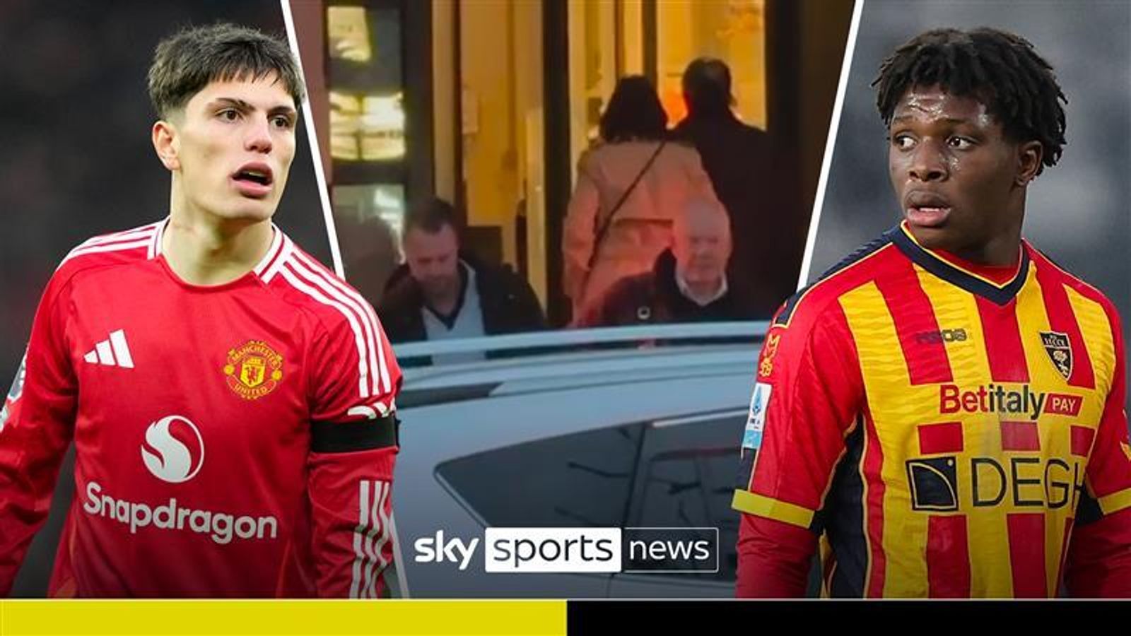 Manchester United officials leave Milan following transfer talks for Patrick Dorgu and Alejandro ...