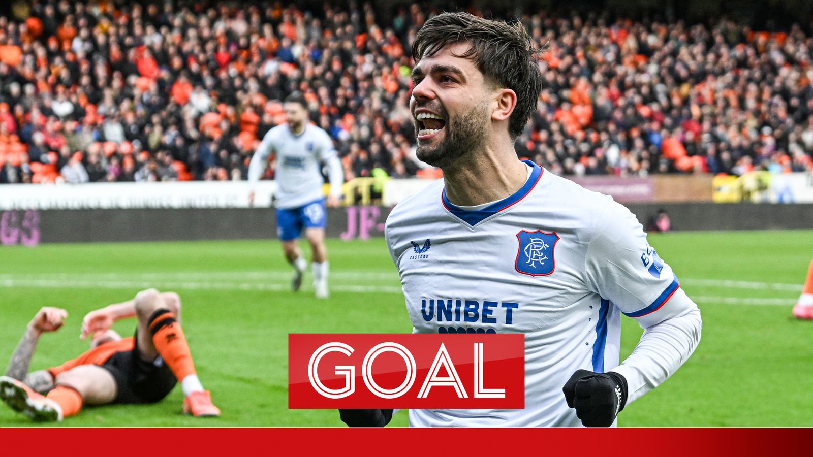 Rangers take the lead after a misfortune of a deflection against Dundee ...