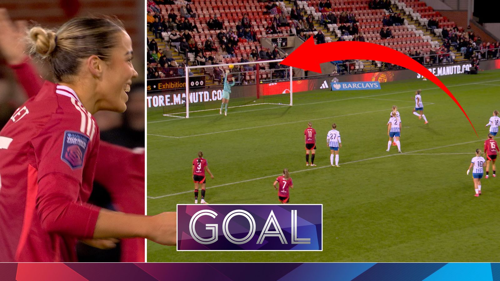 Man United vs Brighton: Celin Bizet Ildhusoy gets Man Utd's third with ...