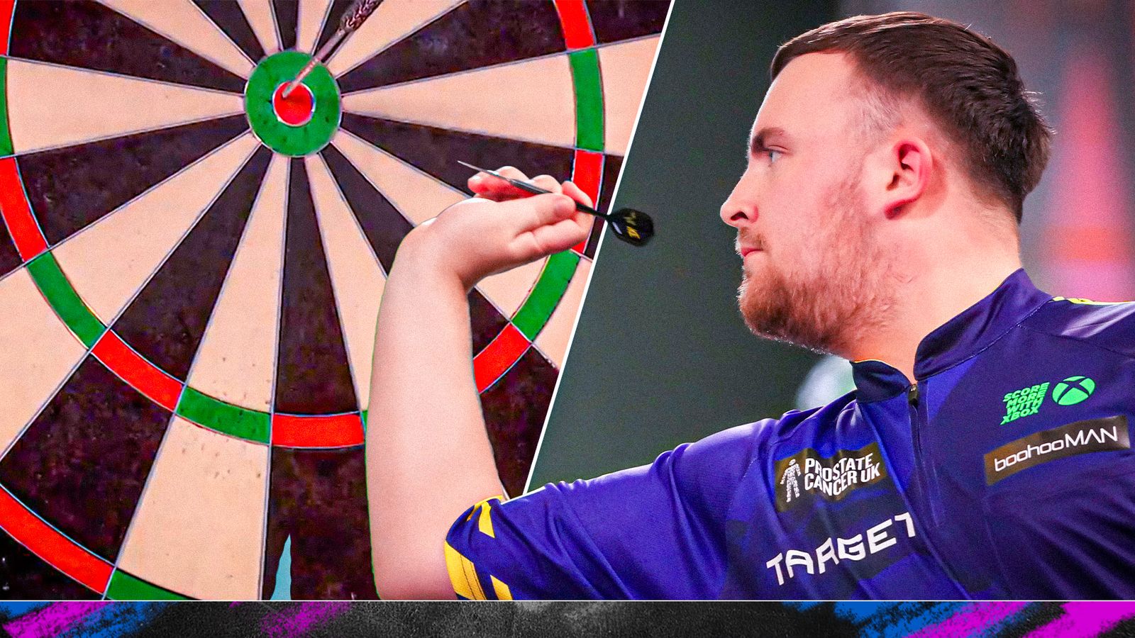World Darts Championship Final Luke Littler Hits Bull For 70 Darts World Darts Championship Final Luke Littler Hits Bull For 70 Darts