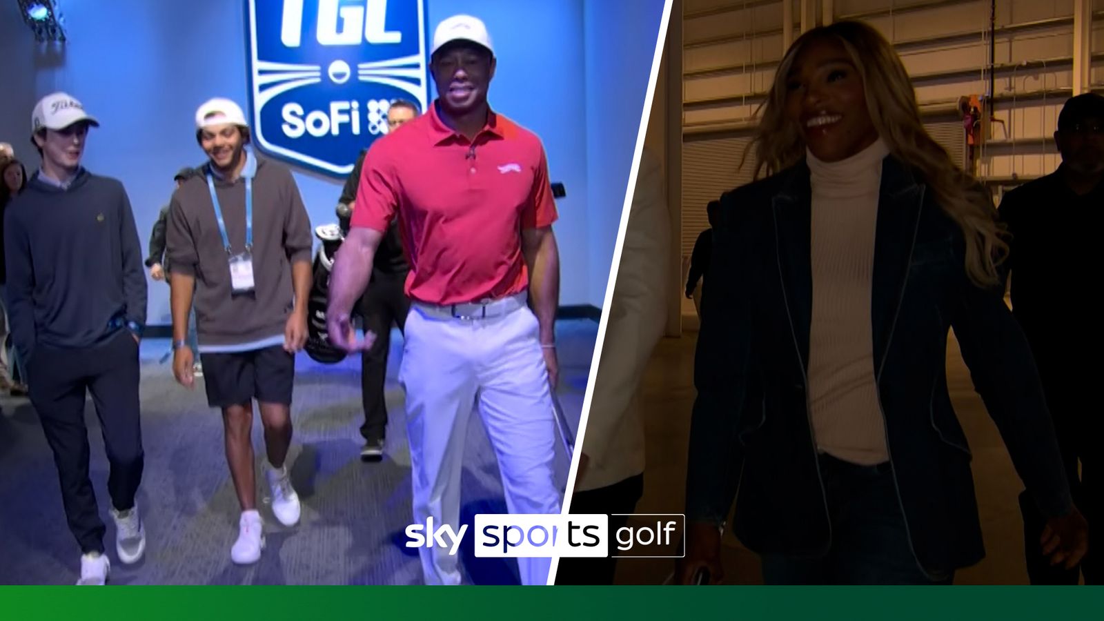 TGL Golf: Tiger Woods arrives at the SoFi Centre with son Charlie and ...