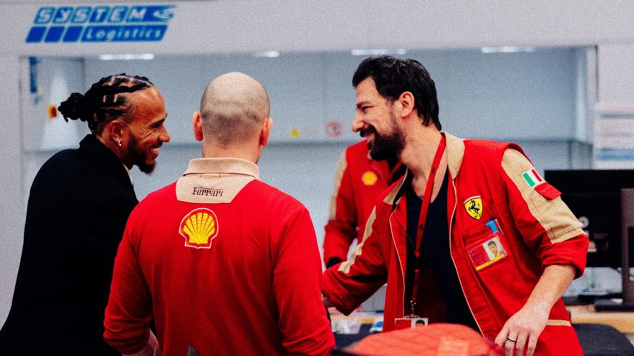 Lewis Hamilton: Ferrari driver posts photo on first day with Italian ...