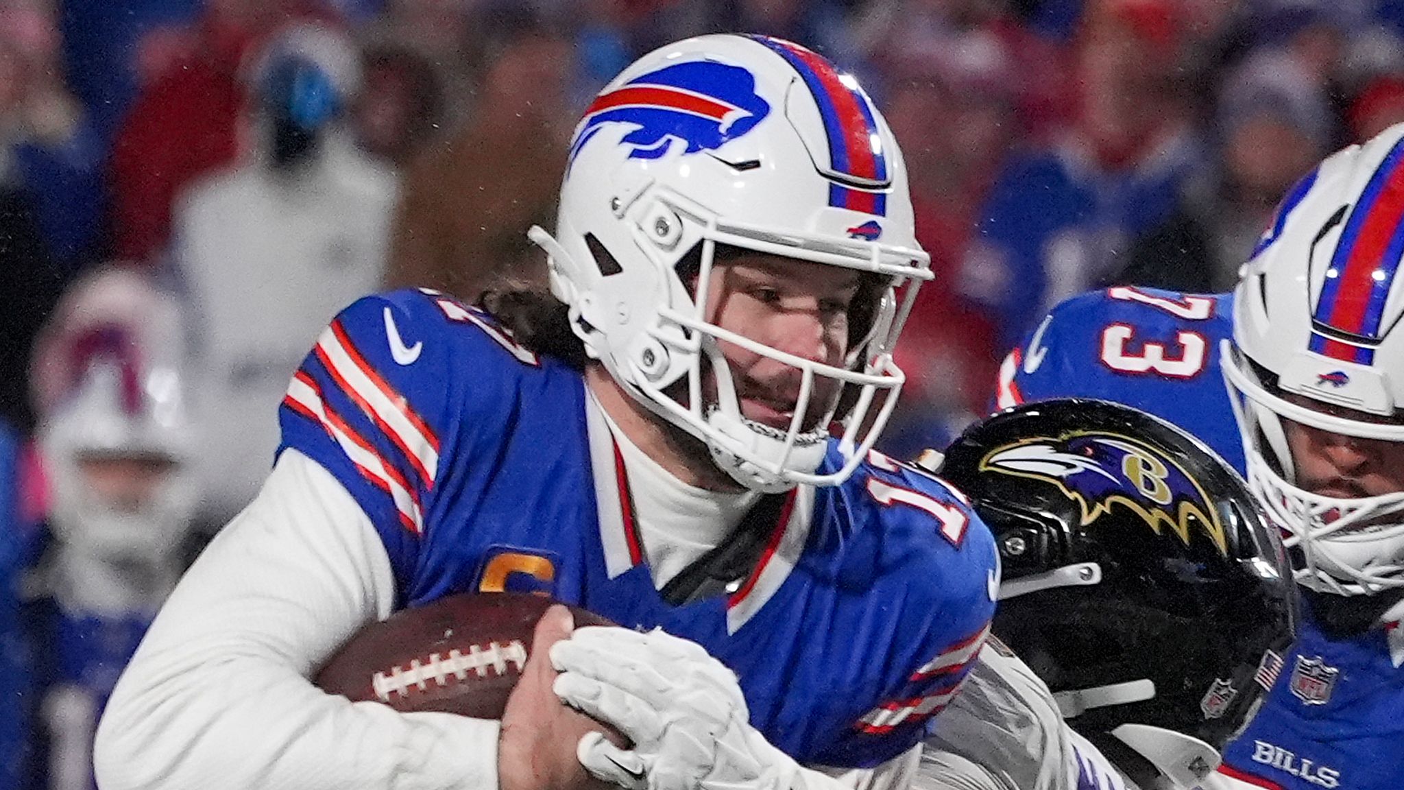 Baltimore Ravens 25-27 Buffalo Bills: Josh Allen and Bills book AFC Championship meeting with ...