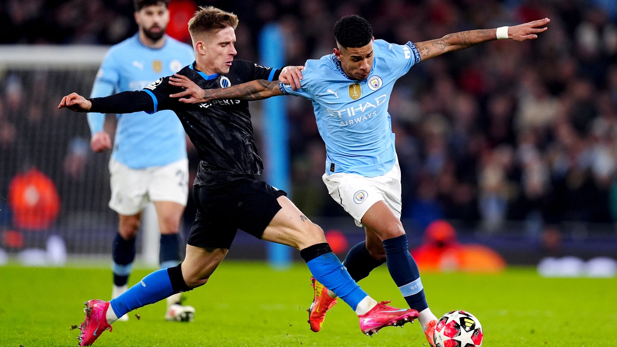 Man City 3-1 Club Brugge: Pep Guardiola's side rescue Champions League ...