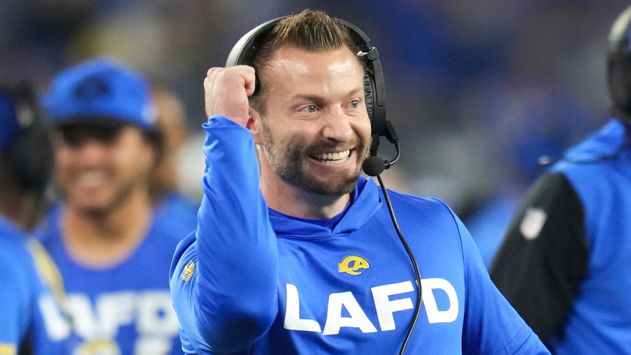 LA wildfires: Matthew Stafford and Sean McVay dedicate Los Angeles Rams ...