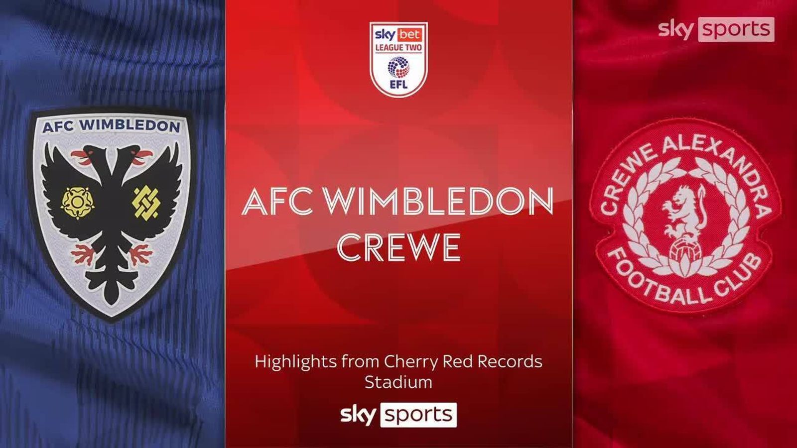 AFC Wimbledon 3-0 Crewe | Football News | Sky Sports